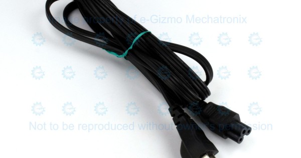 NEMA 5-15P to IEC 60320 C5 Mickey AC Power Cord 10A 3CxAWG18 1.85M